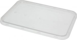 Microwavable Containers Rectangular Flat Lid – PERTH MEGAPLAS