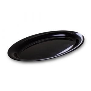 Plastic Platter Plate Oval Black 39.5 x 28cm – PERTH MEGAPLAS
