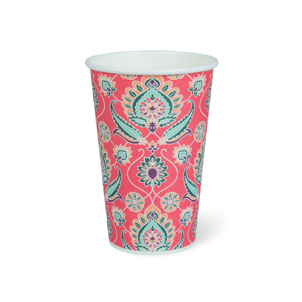 Compostable Single Wall Hot Paper Cup Coffee Origins Series 16oz ...