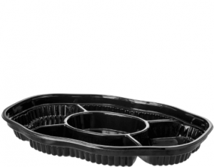 Plastic Platter 5 Compartment – PERTH MEGAPLAS
