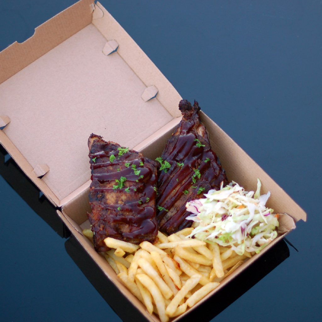 Ribs Dinner Paperboard Clamshell – PERTH MEGAPLAS